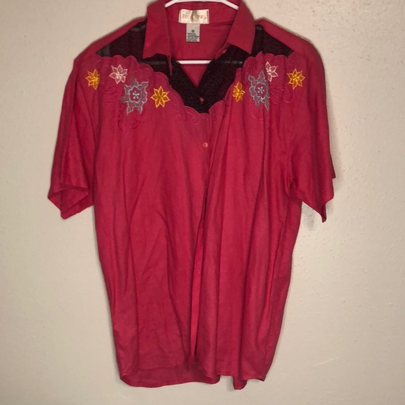 Versace | Tops | Vintage Gianni Versace Italy Button Up Shirt With ...